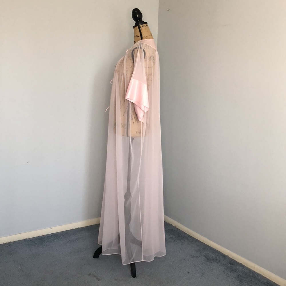 Vintage Sears Baby Ballet Blush Pink Peignoir Robe Du… - Gem